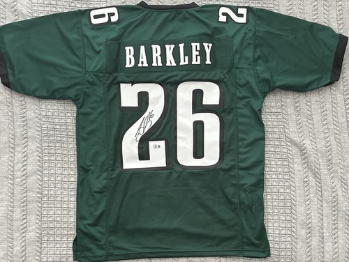 Saquon Barkley Signed Philadelphia Eagles Custom Pro Style Jersey Beckett | eBay