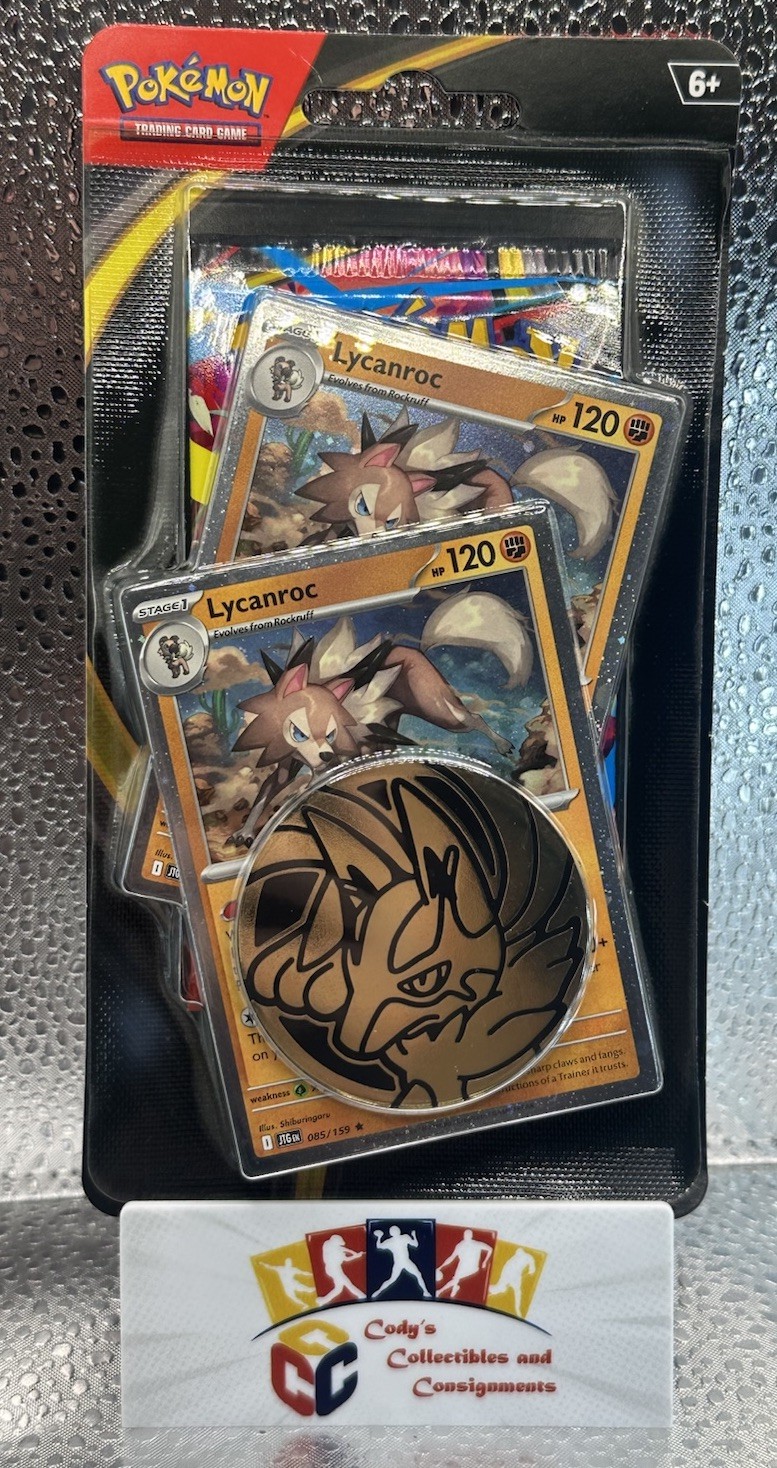 Pokemon TCG- Mega Evolution Checklane Blister Lycanroc Booster | eBay