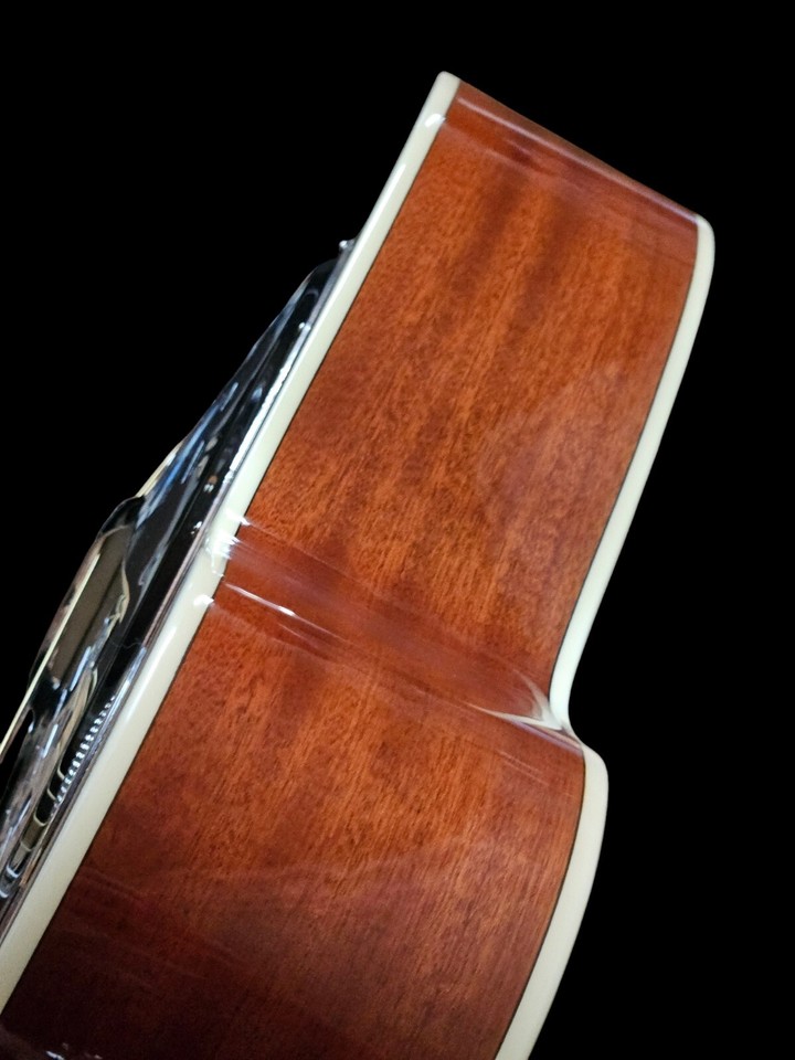 GREAT PLAYING NEW MAPLE FLAMED 6 STRING ACOUSTIC DOBRO RESONATOR GUITAR ...