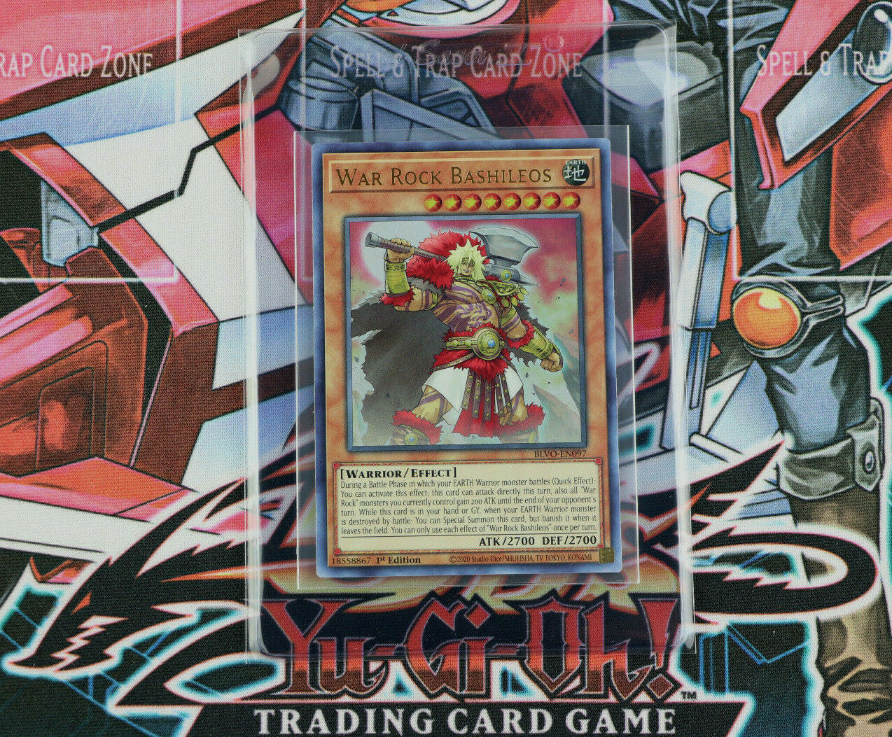 YuGiOh War Rock Bashileos BLVO-EN097 1st Edition Ultra Rare | eBay