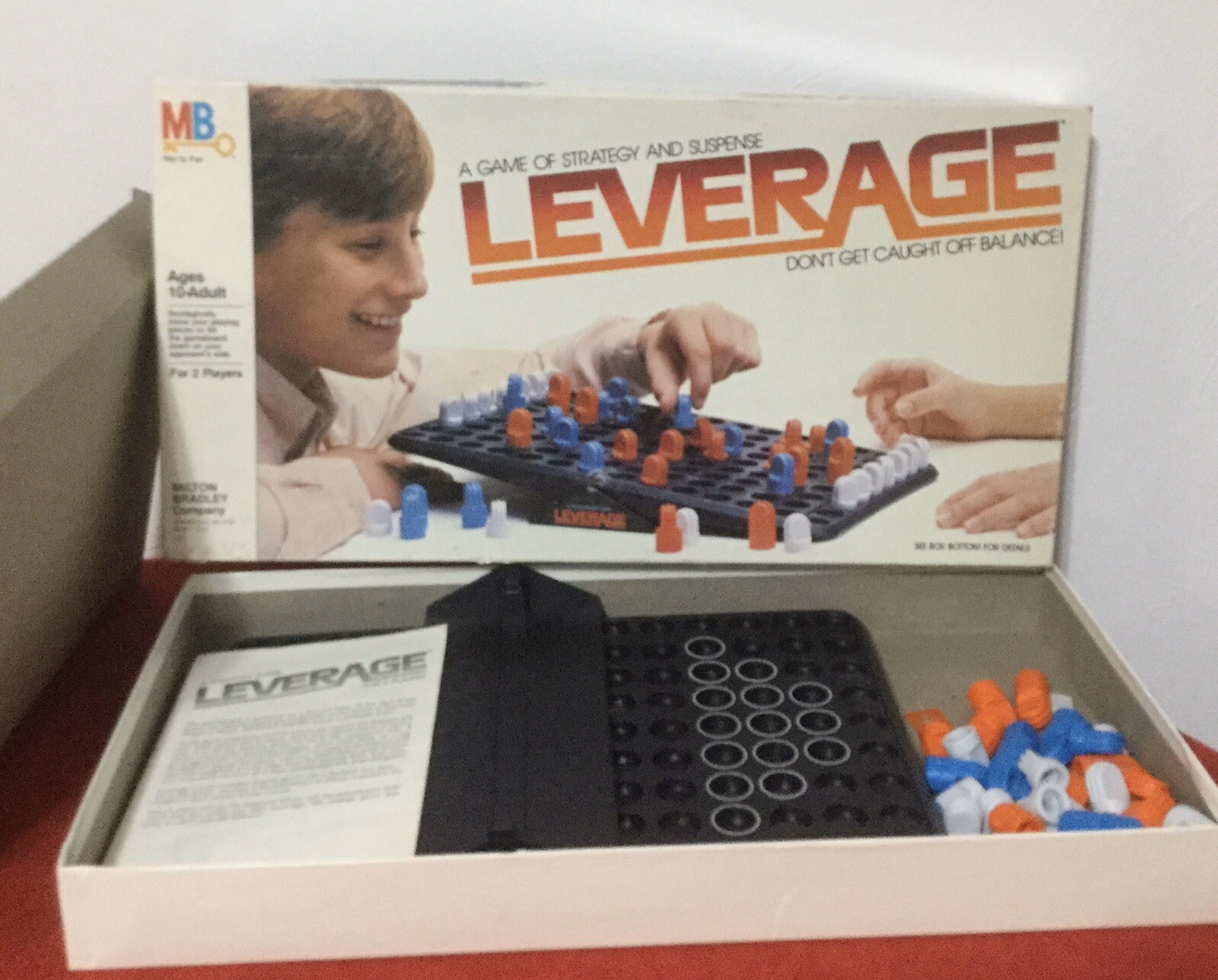 Vintage 1982 Leverage Board Game no. 4303 by Milton Bradley Made in USA ...