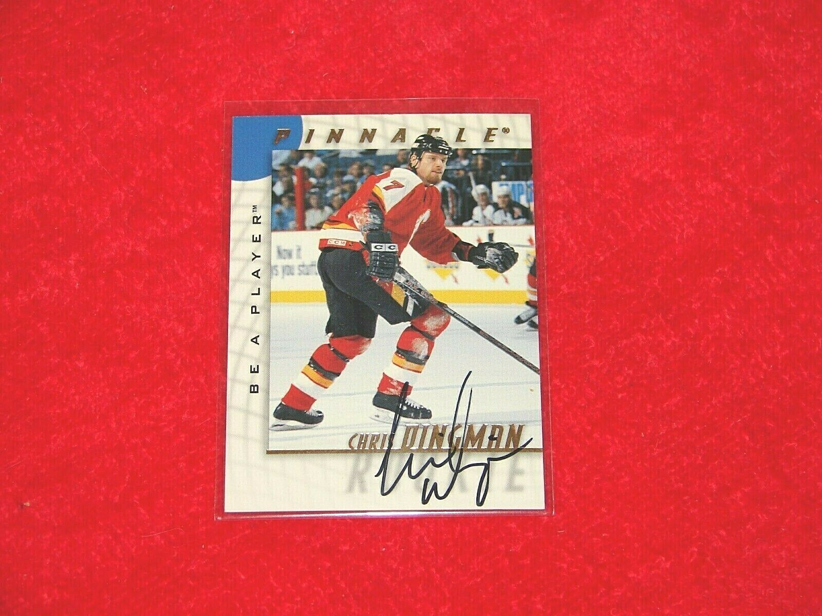 CHRIS DINGMAN CALGARY FLAMES 1997-98 BE A PLAYER AUTOGRAPHS AUTO #216 ...