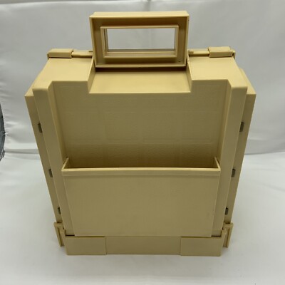 Singer Homechest Home Chest Sewing Organizer Fold Out Storage Tan VTG ...