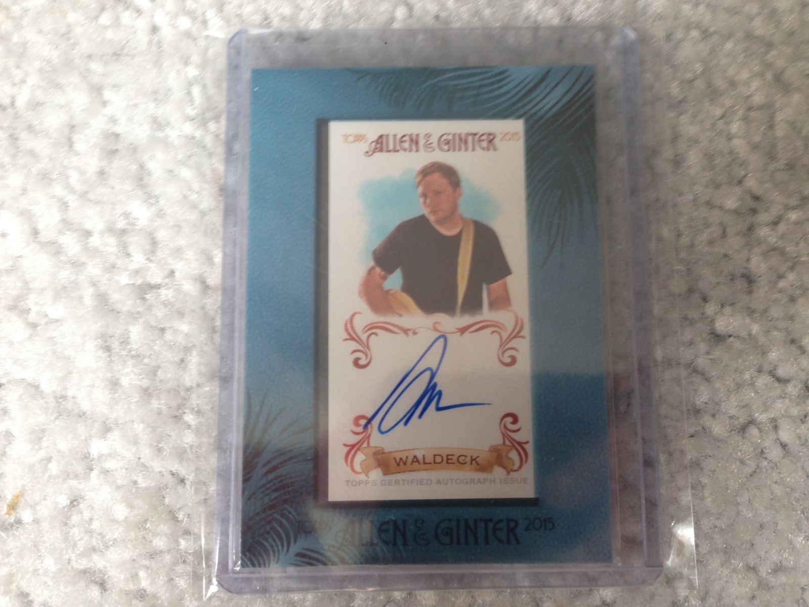 2015 Topps Allen Ginter David Waldeck Employee Auto Mini EEA-DW 4/10 | eBay