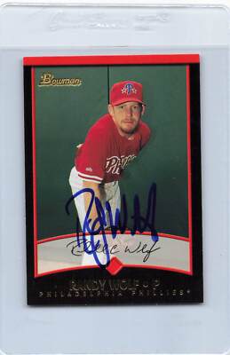2001 Bowman #39 Randy Wolf Phillies Signed Auto *H5699 | eBay