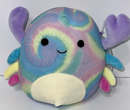 SQUISHMALLOWS Christabel the Tie-dye Crab Sea life Squad 7.5” Plush NEW ...
