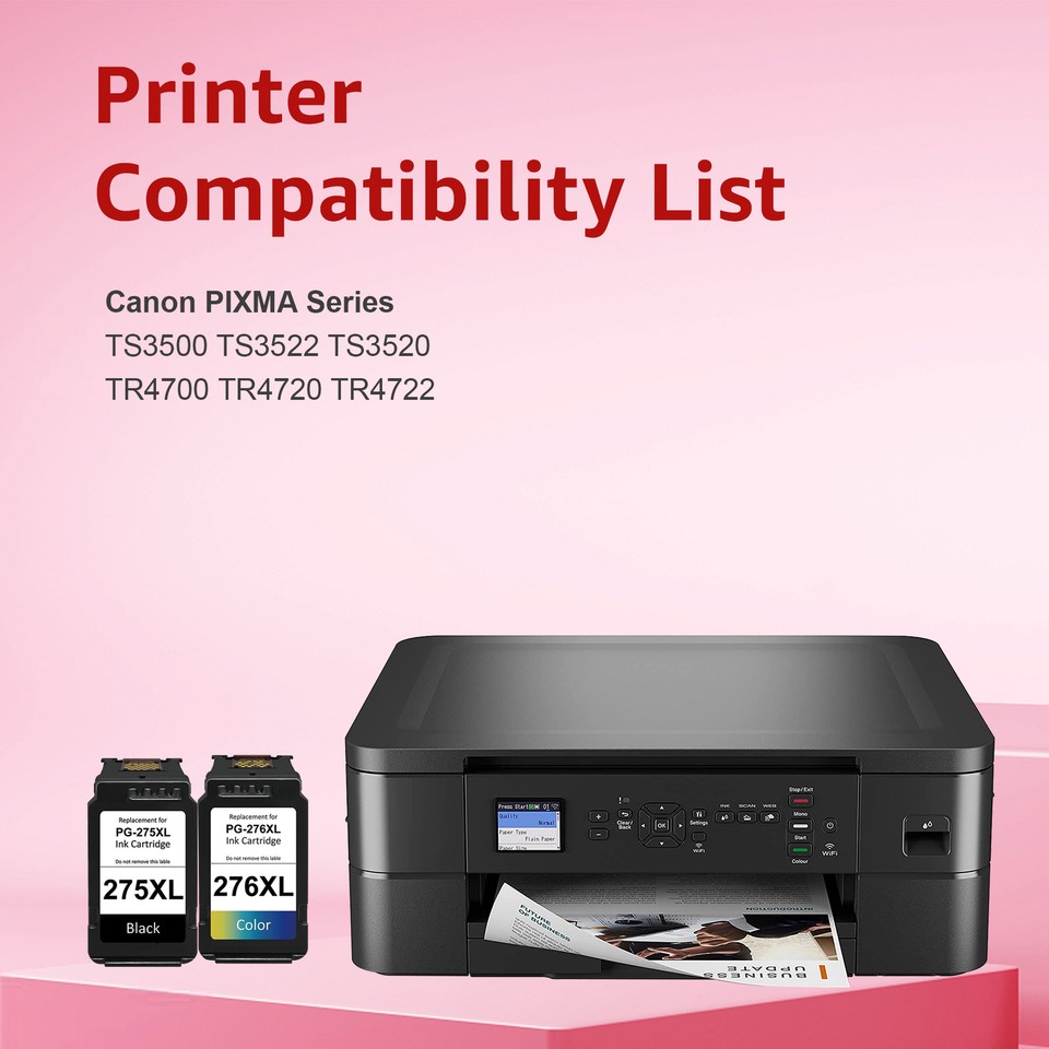 PG-275XL CL-276XL for Canon 275XL 276XL Ink work with Pixma TR4720 ...