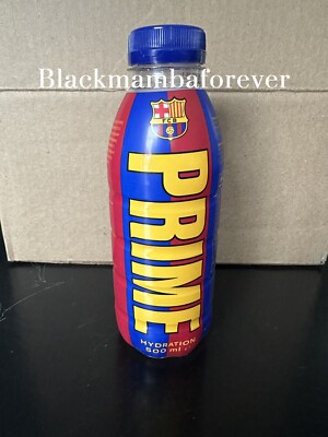 FC BARCELONA PRIME HYDRATION DRINK SEALED BOTTLE USA SELLER GOAL BERRY ...
