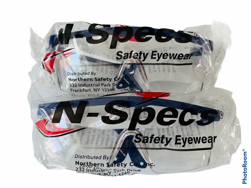 🔥Lot Of 2 • Northern Safety N-Specs Tri-Star 200 Clear Lens Safety ...
