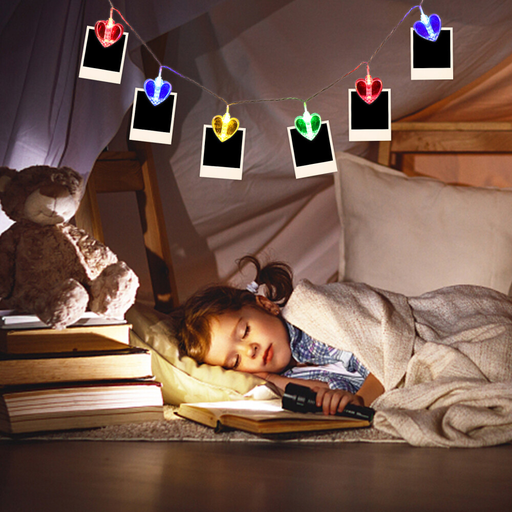 Plastik Liebe Clip Lichterkette Herzförmige Weihnachtsbeleuchtung | eBay