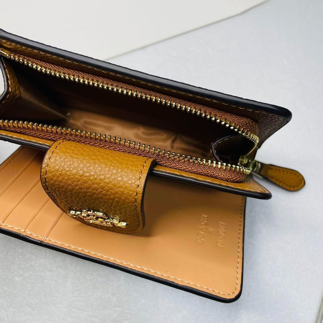 Coach x Peanuts Wallet Snoopy medium corner zip wallet Leather Sport ...