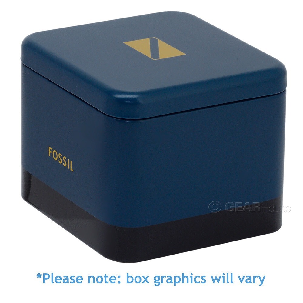 FOSSIL Autocross Mens Dual Time Multifunction Watch, Blue Dial ...