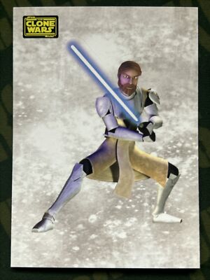 2008 Topps Star Wars The Clone Wars Stickers Obi-Wan Kenobi #25 | eBay