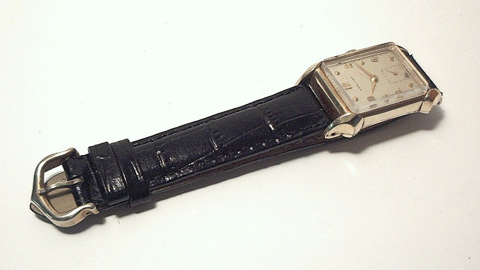 1940s HAMILTON 982 MILTON MEN'S 14K YGF 19J DRESS WRISTWATCH - RUNNING ...