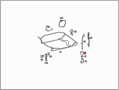 Genuine MERCEDES 903 905 906 Clamping piece 9014030169 | eBay