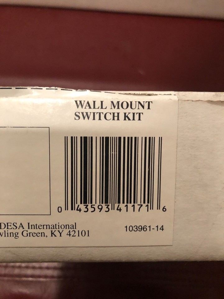Superior Desa GWMS2 Wall Mount On/Off Switch Kit F0245 | eBay