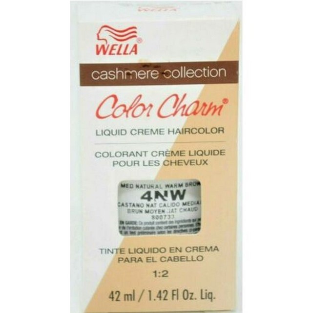 Wella Color Charm Liquid Haircolor 4nw Med Nat Warm Brown 1.4 Oz for ...