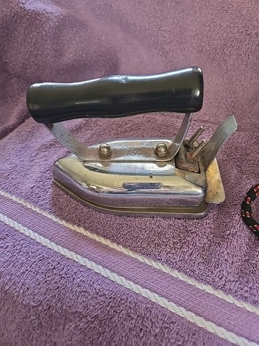 Vintage Electric Clothes Iron Of The Past-WORKS-6" Long Seldom Sold ...