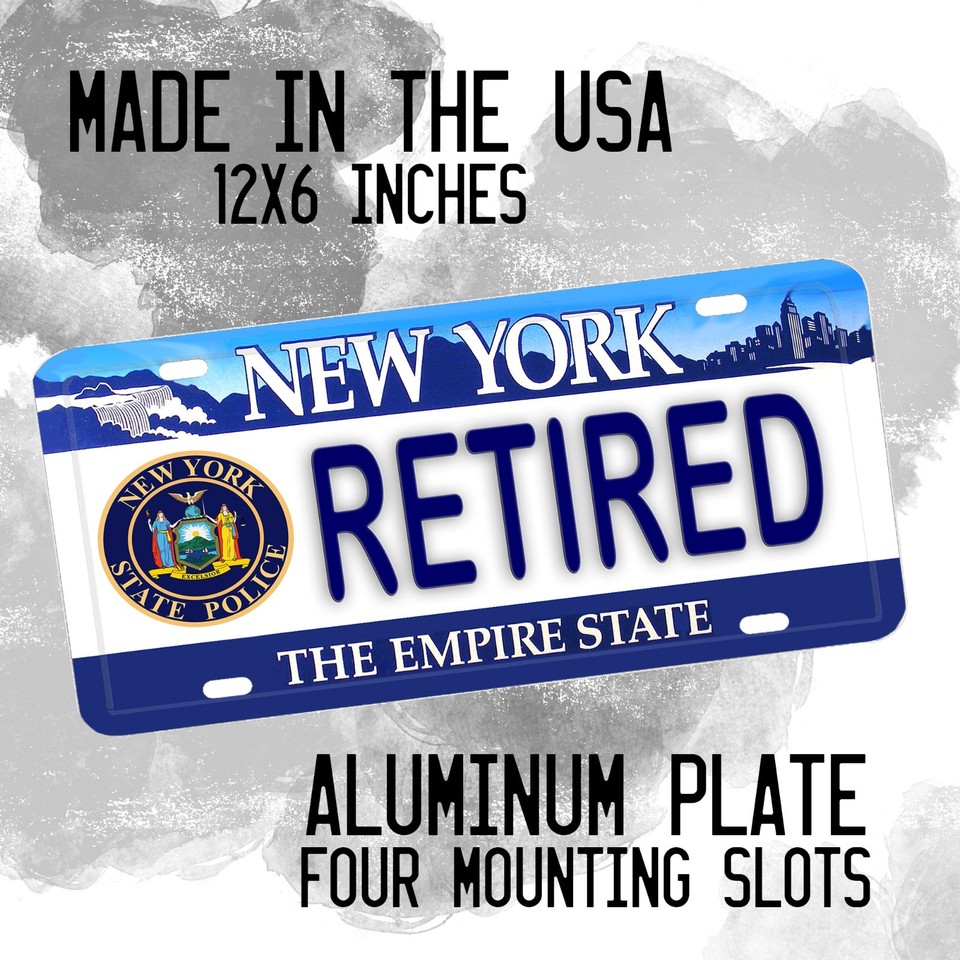 New York Law Enforcement Ranks Titles Assortment Aluminum Novelty ...
