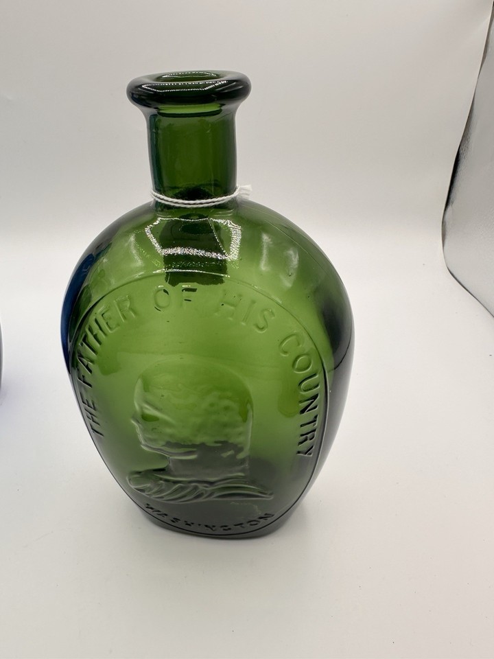 5-Vintage Wheaton Color Bottles-Booz, Washington, Franklin, Nixon ...