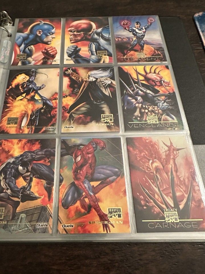 1996 Marvel Masterpieces Complete Set + Gold Gallery & Double Impact ...