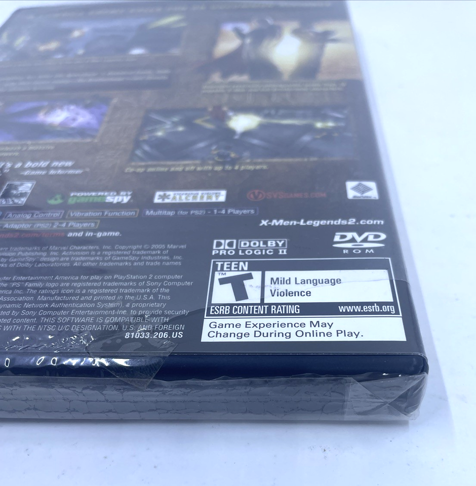 X-Men Legends II 2 Rise of Apocalypse Sony PlayStation 2 PS2 NEW SEALED ...