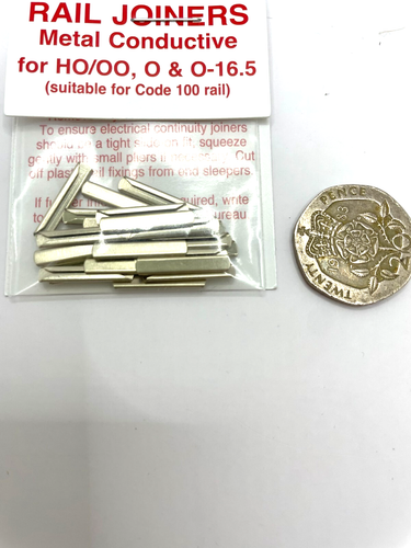 Peco SL-10 Rail Joiners Metal Conductive HO/OO, O & O-16.5 Model ...