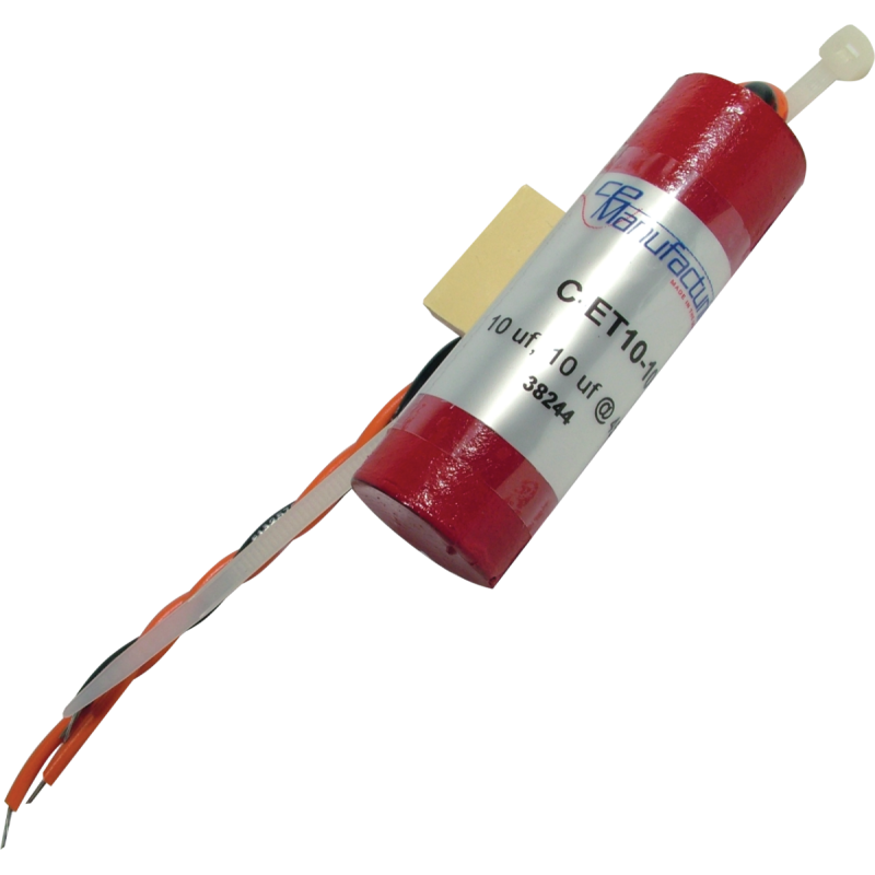 Capacitor, CE Mfg., Tubular, 450V, 10/10µF | eBay