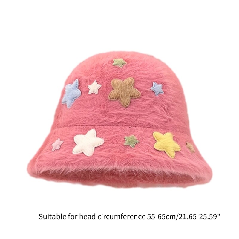 Girl Sun Protective Hat Winter Warm Bucket Hat Teens Fisherman Hat ...
