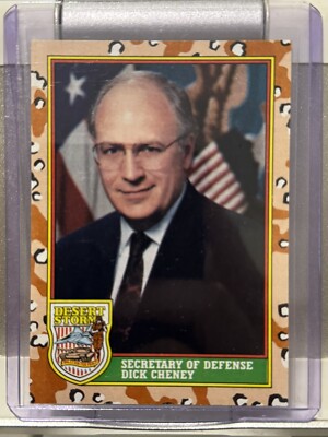 Dick Cheney Secretary of Defense 1991 Topps Desert Storm Trading Cards ...
