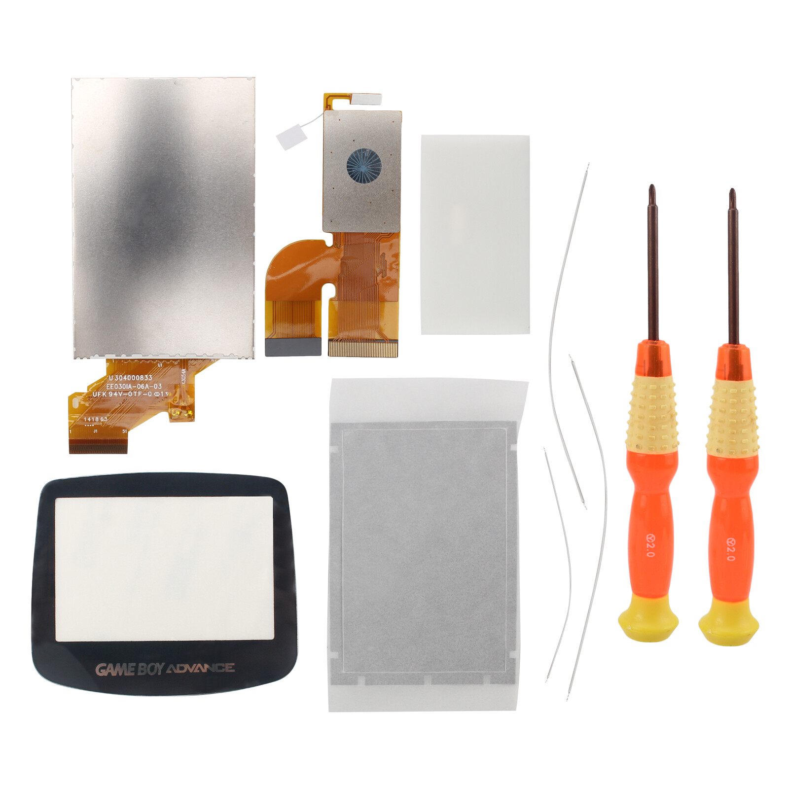 For Nintendo Gameboy Advance GBA IPS V2 screen Backlit Mod LCD ...