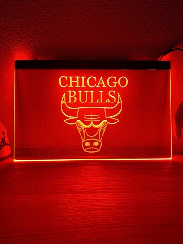 CHICAGO BULLS LED NEON LIGHT SIGN 8x12 | eBay