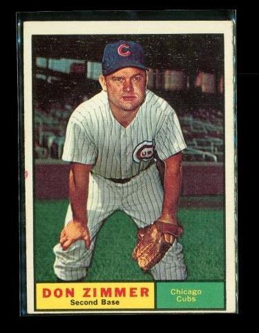 Vintage 1961 TOPPS Baseball Trading Card #493 DON ZIMMER Chicago Cubs ...
