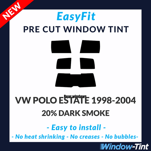 EasyFit Static Pre Cut Window Tint For VW Polo Estate 1998-2004 - 20% ...