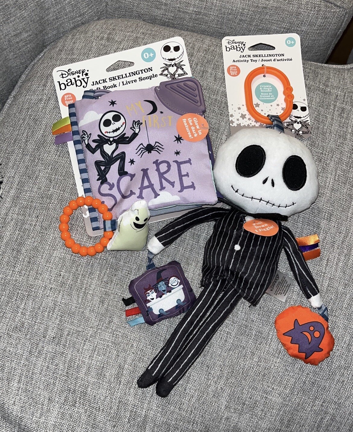 Disney Baby Jack Skellington Baby Soft Book My First Scare & Activity ...