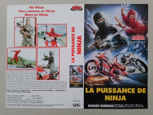 JAQUETTE VHS - LA PUISSANCE DE NINJA - VHS SLEEVE | eBay