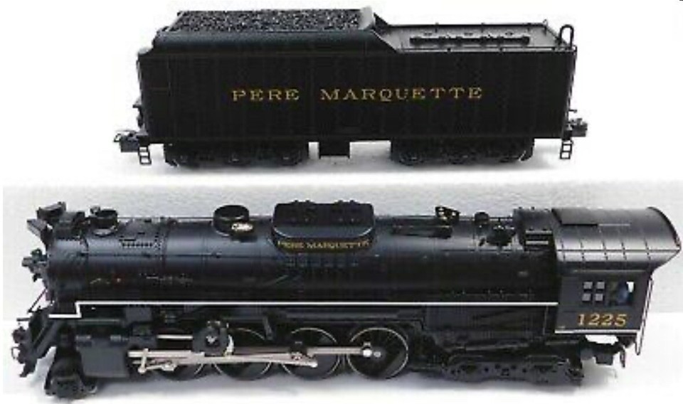 LIONEL LEGACY PERE MARQUETTE BERKSHIRE 1225 STEAM ENGINE 6-11203 6 ...