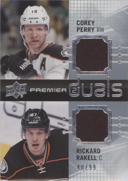 2016-17 Upper Deck Premier - Premier Duals Corey Perry, Rickard Rakell ...