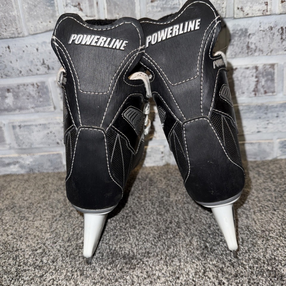 CCM Powerline 650 Youth Hockey Ice Skates Black Size 1 Excellent ...