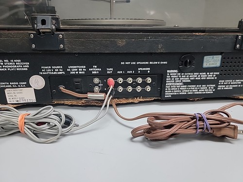 Vintage Zenith IS4060 Record & 8 Track Player / AM/FM - Powers On Needs ...