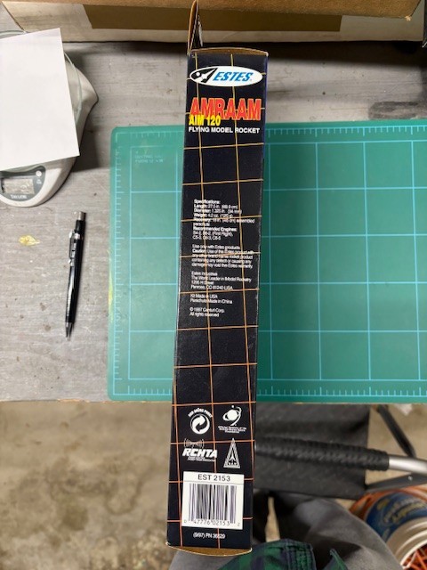 Estes, Flying Model Rocket, Amraam, #2153, NIB, Unopened, Factory ...