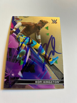Kofi Kingston WWE Signed 2021 Topps Finest Card # 19 | eBay