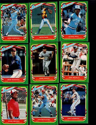 -1987 FLEER STICKERS Baseball Complete Your Set | eBay