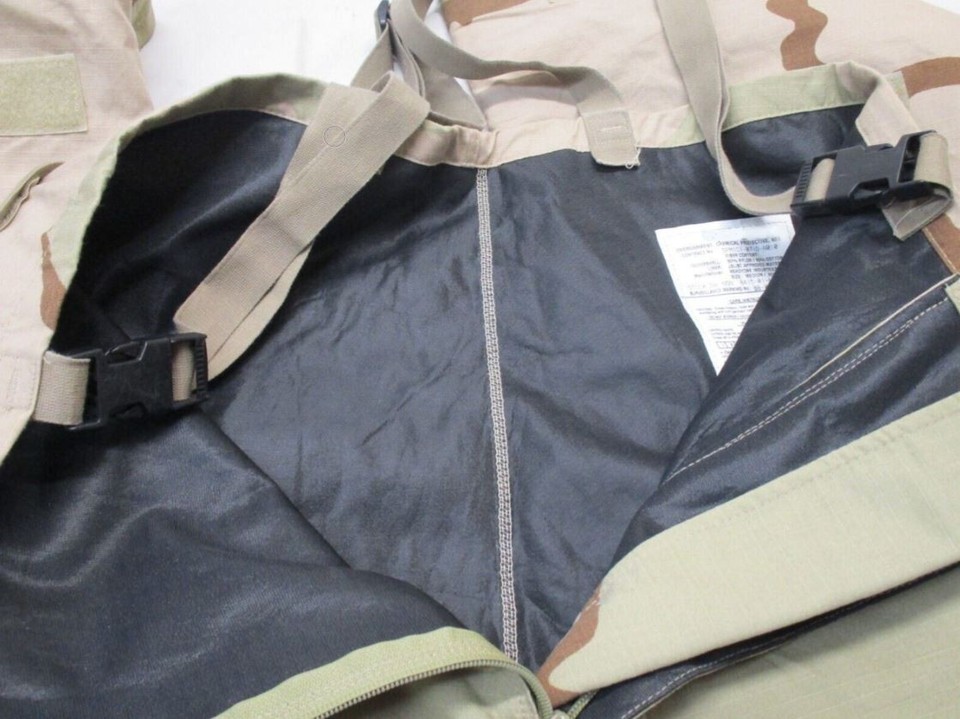 US Army Overgarment Chemical Protective NFR Desert Camo overalls Large ...