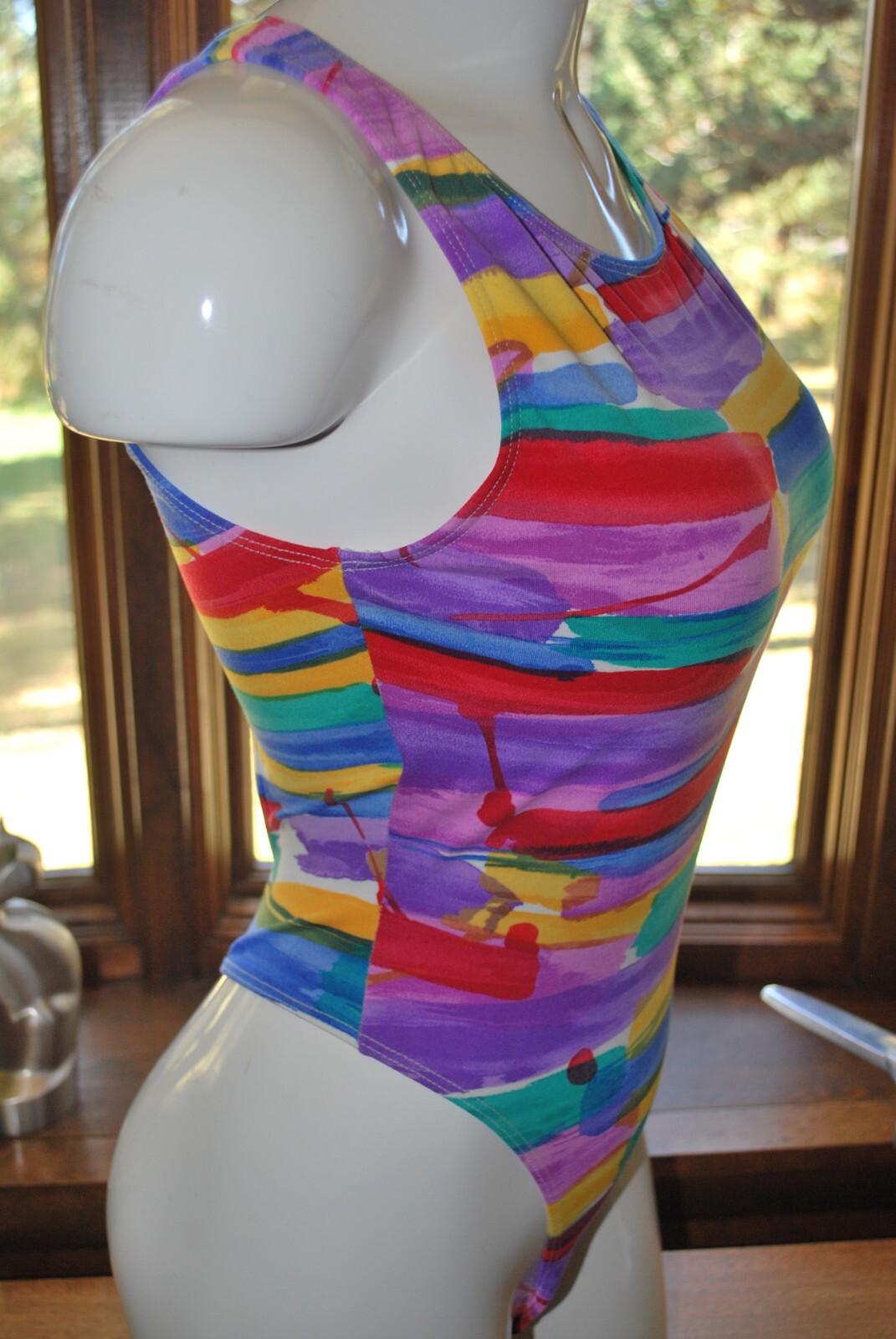 Danskin Thong Leotard Bodysuit Vintage 80s 90s Tank A… - Gem