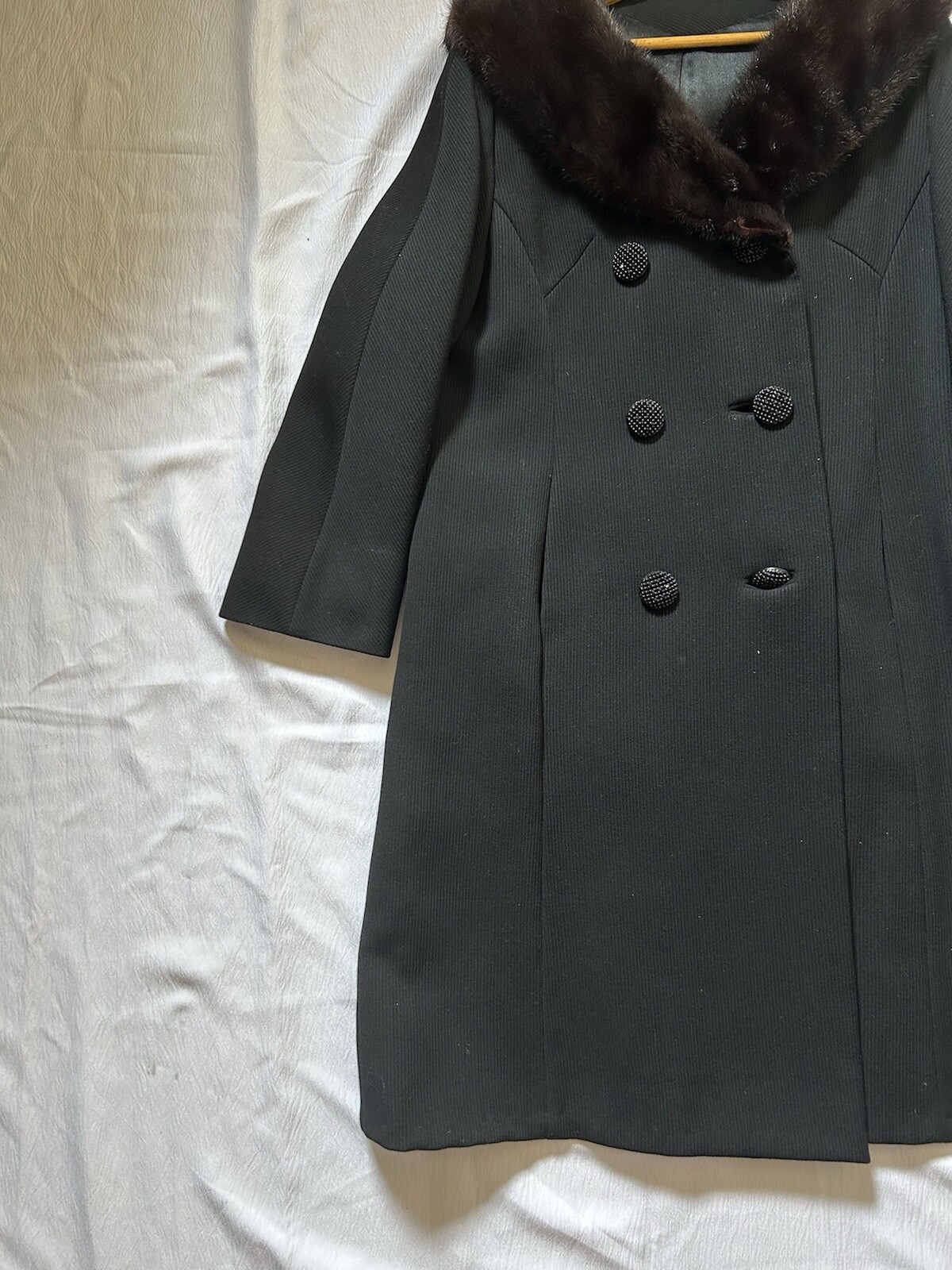 Grey Room Black Finest Jewish Women Coat Medium - Gem
