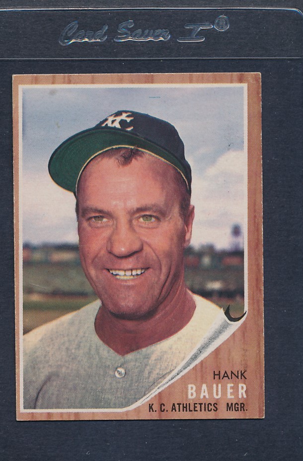 1962 Topps #463 Hank Bauer Athletics EX *2161 | eBay