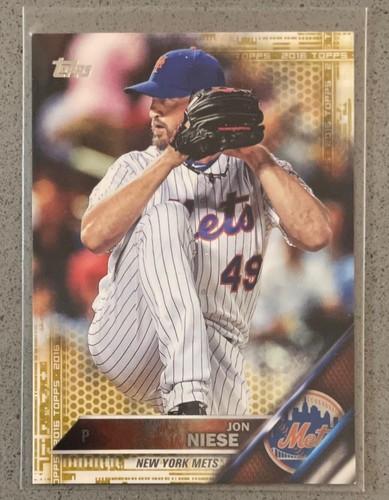2016 Topps Update Series Baseball #US37 Jon Niese /2016 Gold Parallel ...