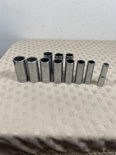 Craftsman 3/8" Drive 12 Pt Deep Well Lot of (11) -EE-/-V- Series ...