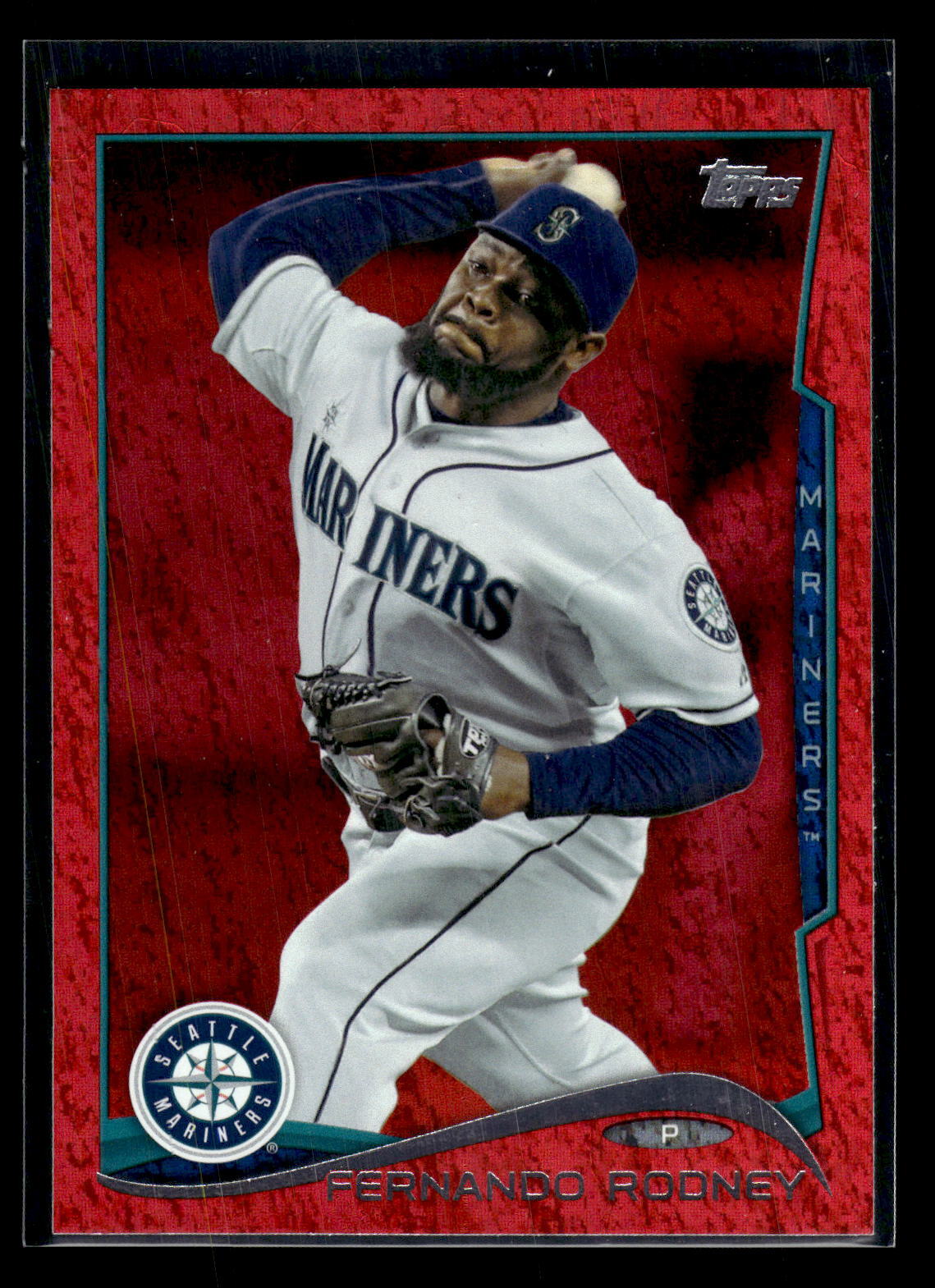 2014 Topps #497 Fernando Rodney Red Foil Seattle Mariners Mint+ | eBay